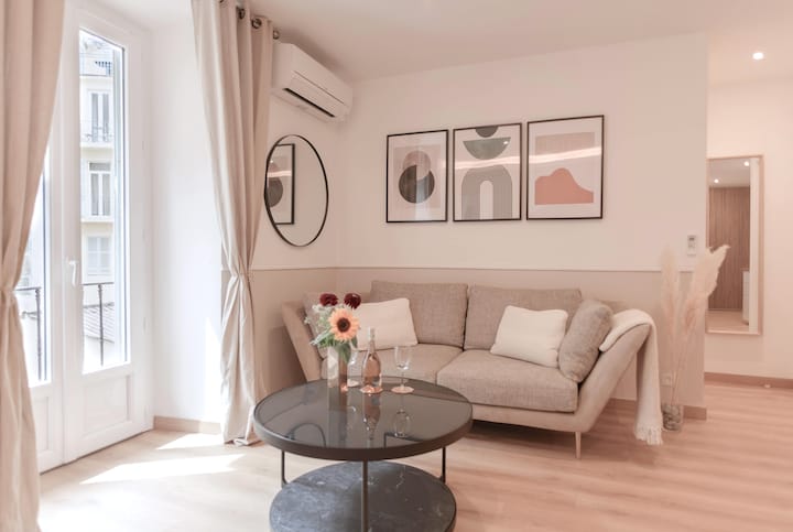 Superbe 3 Pièces, Rénové, 2 Chambres, Ac, Balcon - Nice