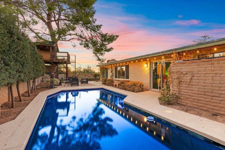 Incredible Treehouse Pool & Backyard Epic - Tucson, AZ