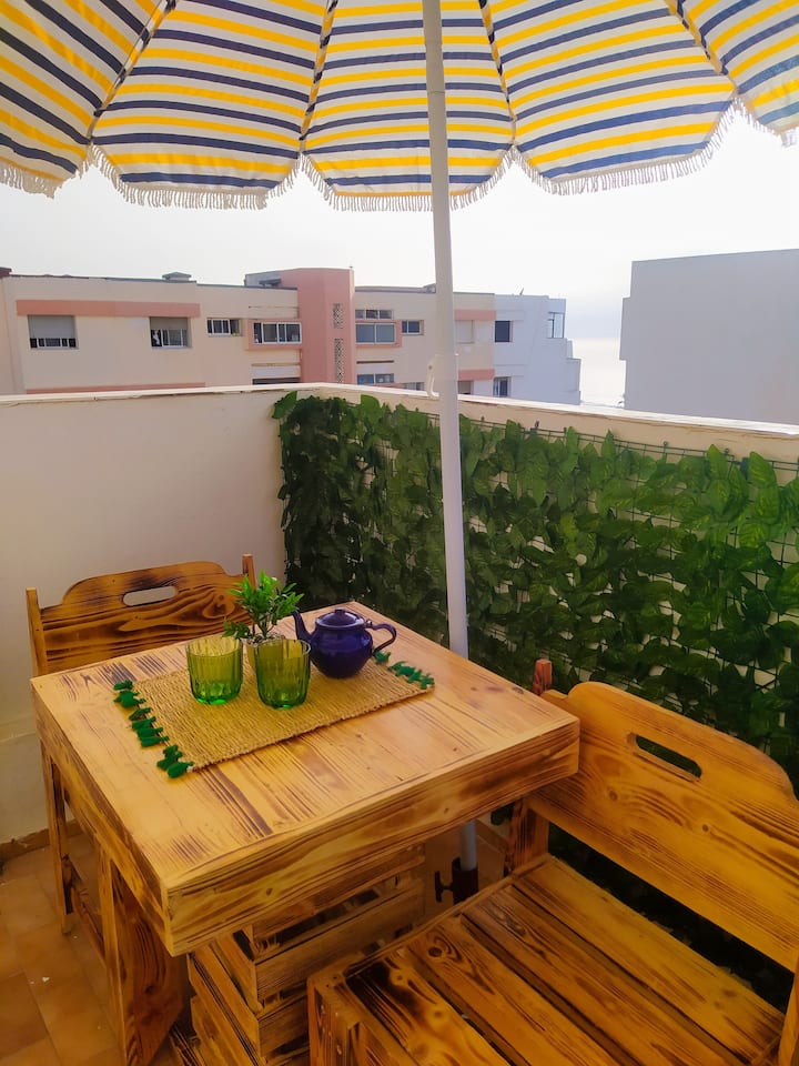 Une Jolie Chambre Avec Balcon / Vue Sur Mer - Rabat