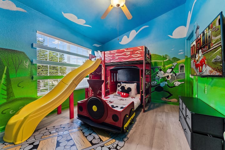 Mickey Train Bed, Free Waterpark, 10 Min To Disney - Lake Buena Vista, FL