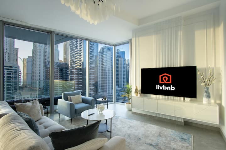 Deluxe 1br Corner Suite With Marina Views - Dubai