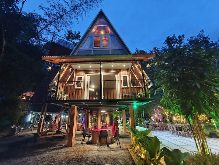 Luxury Cottages-a Villa-floor1 River Valley Huts - Wayanad