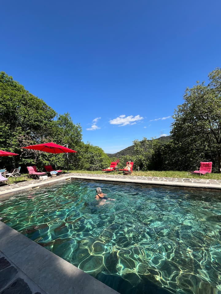 Mas En Pleine Nature Avec Piscine - 13 Personnes - Languedoc-Roussillon