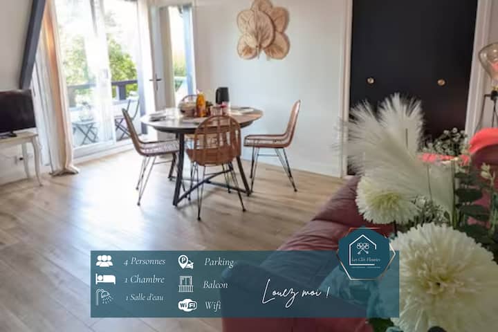 La Douce Escapade, T2, 4 Pers, Parking & Balcon - Villers-sur-Mer