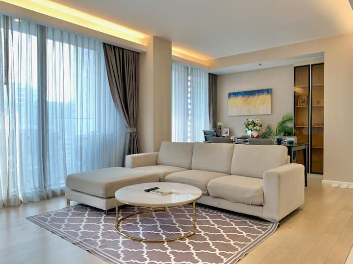 110m2#2br#gym&pool&bts Nana&mrt Sukhumv&4ppl - Bangkok