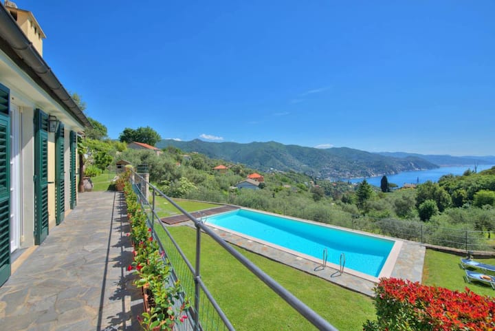 Villa Costa Dei Gelsomini - Sea View, Private Pool - Santa Margherita Ligure