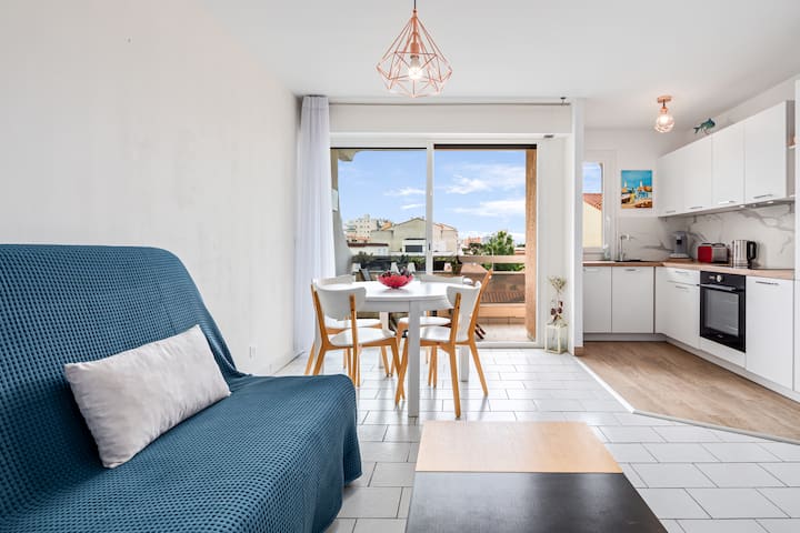 Agréable Appart Climatisé Proche De La Plage - Canet-en-Roussillon