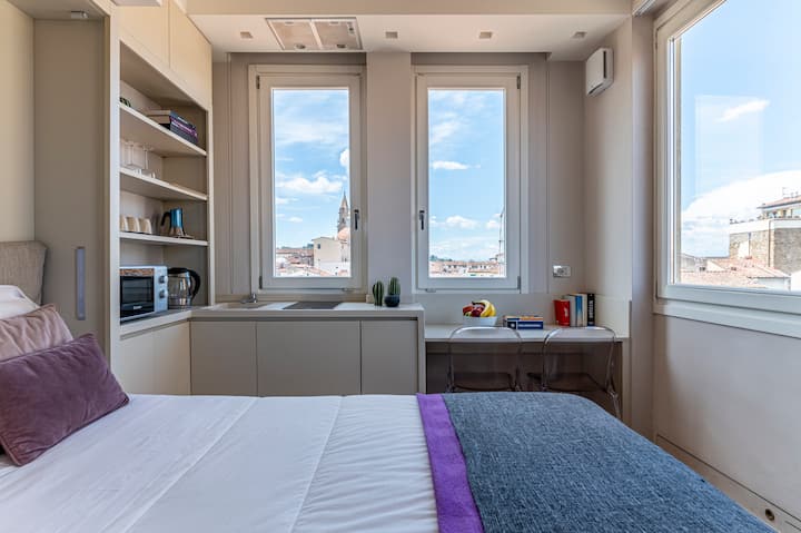 Oltrarno Romantic View Studio Flat With Elevator - Florencia