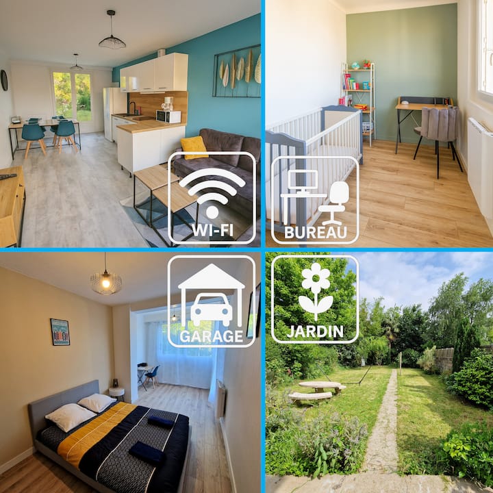 Maison Jardin 8 Pers. 4 Chambres - La Roche-sur-Yon