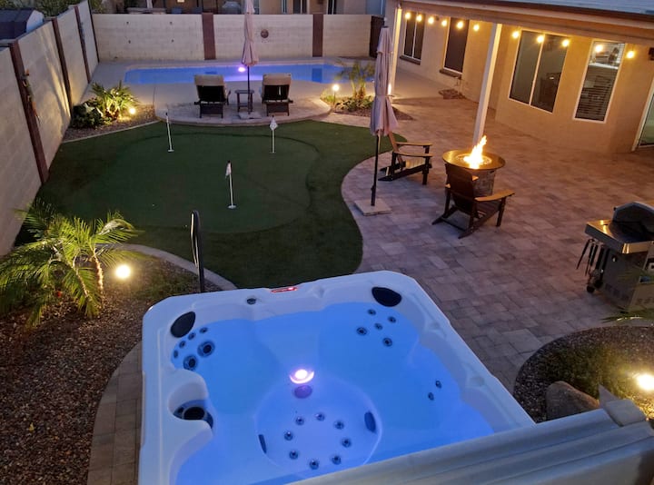 Tranquil Villa: Heated Pool/misters/hot Tub/bbq - Mesa, AZ