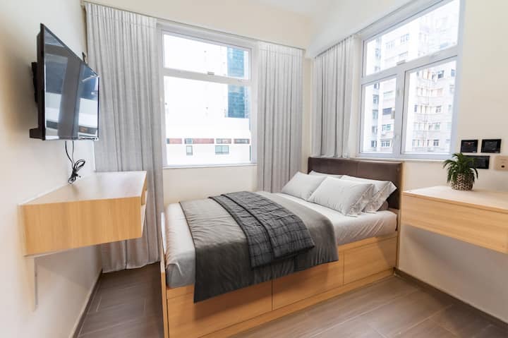 3) Downtown 1min To Wan Chai Mtr 灣仔雙人房 원룸 - Wan Chai
