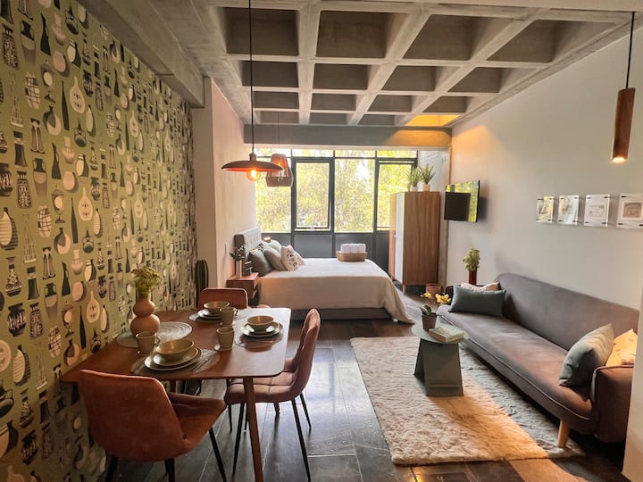 Artful Design New Loft, In Hippest, Artsy La Roma - Mexico