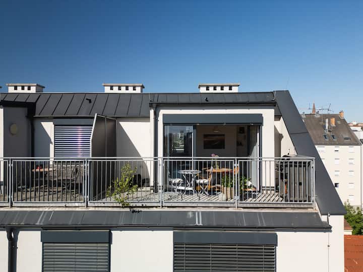 Zentrales Design-apartment üBer Den Dächern Wiens - Vienna