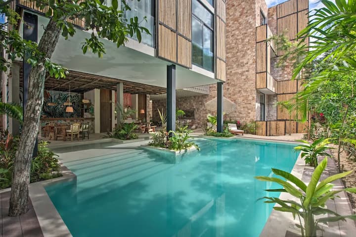 3 Bedroom Condo Near Tulum Ruins & Jaguar Park - Paradise Beach