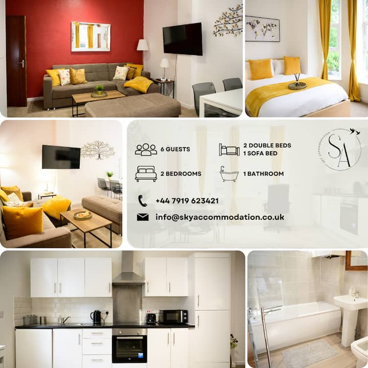 Autumn•2br•sofa Bed•wifi• Free Parking• 5*location - Manchester