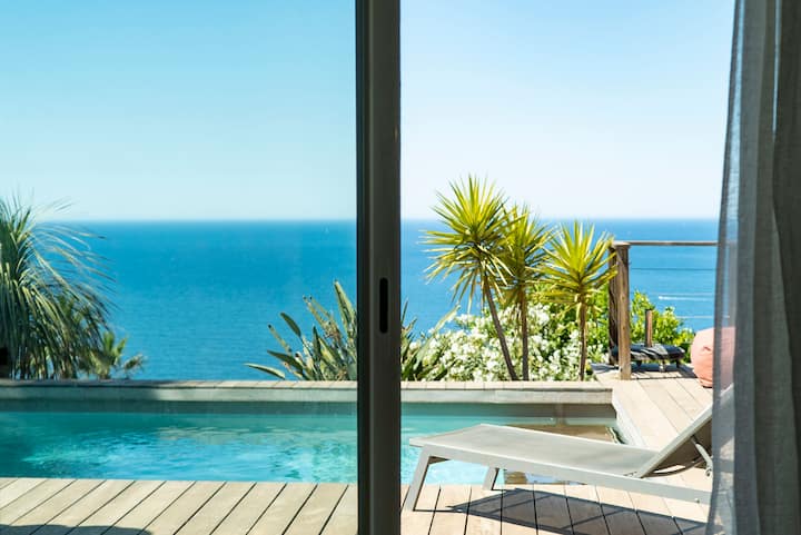 Villa Provence, Vue Mer, Piscine Chauffée, Bar Ext - Carqueiranne