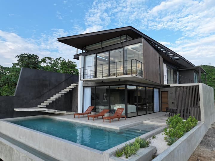 Cat's Meow House: Modern Luxury And Ocean View - Nosara