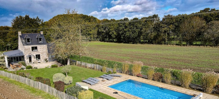 Maison Campagne Avec Piscine à 15 Mn Des Plages - Pleurtuit