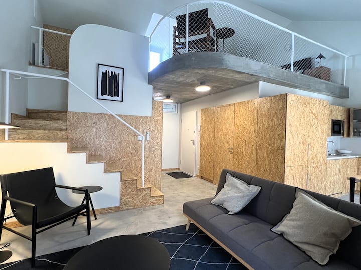 New Top Modern Loft W/ Ac & River View - Lissabon