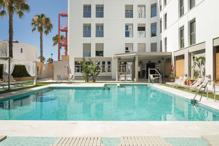 Suite Junior Familiar Con Dos Baños.- Lan Suites - Lepe