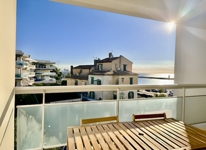 Studio Vue Mer Latérale | Clim | Arrivée 24/7 - Cagnes-sur-Mer