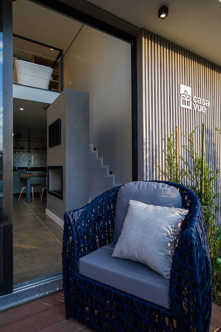 Loft Luxo |Cinema |Lareira |Banheira C/vista | Pet - Serra Negra