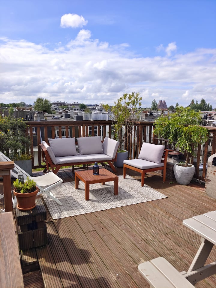 Spacious Penthouse W/private Rooftop, Calm Central - Amsterdam