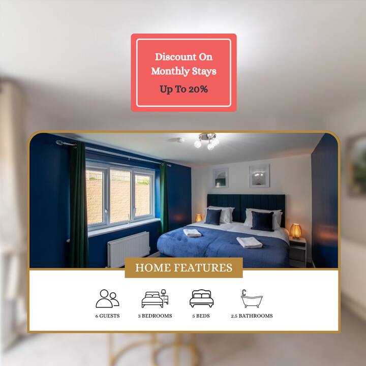 3br Getaway | Sleep 6 | 20% Off Today - Newcastle upon Tyne