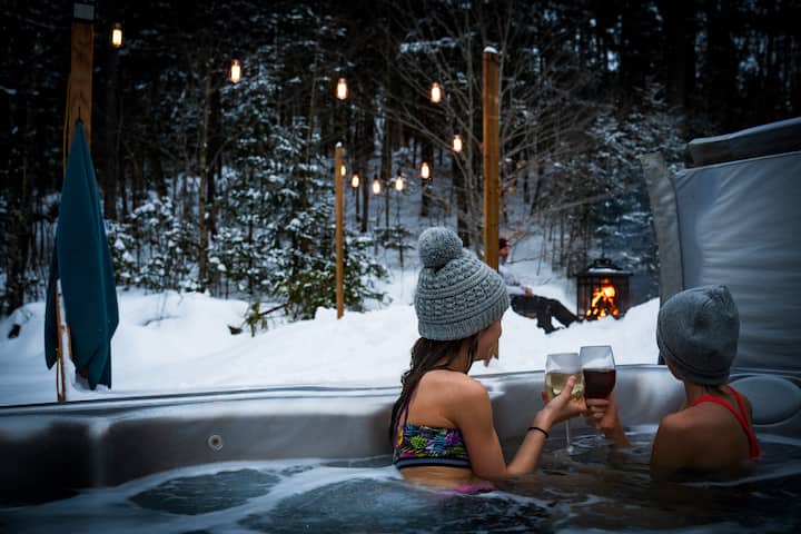 Chalet Avec Spa En Nature - Laurentides