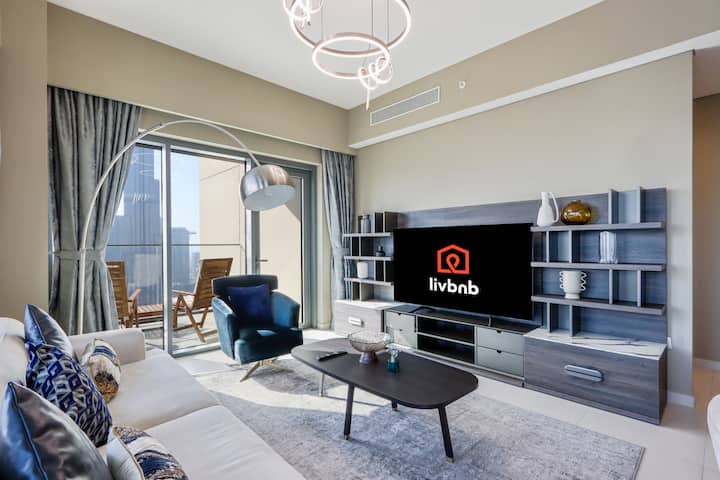 Livbnb - 3br Suite With Burj Khalifa Fountain View - Dubai