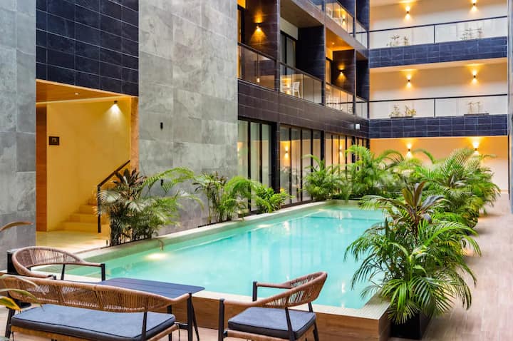 Elegante Apartamento Cómodo Y Céntrico - Playa del Carmen