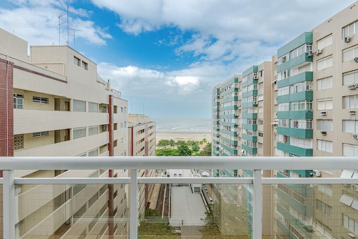 Apto Vista Mar Da Praia Do Gonzaga Em Santos - Santos