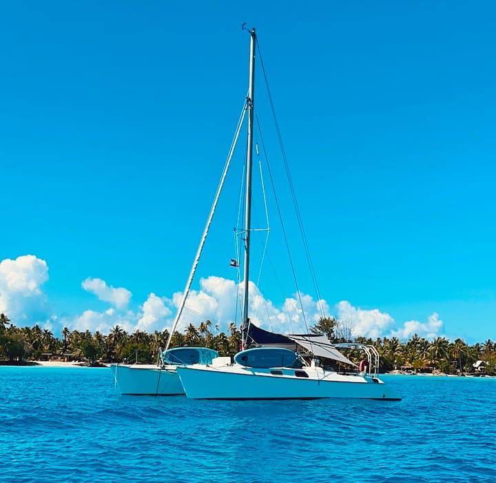Catamaran à Moorea, Paddle En Eaux Turquoises - Polynésie française