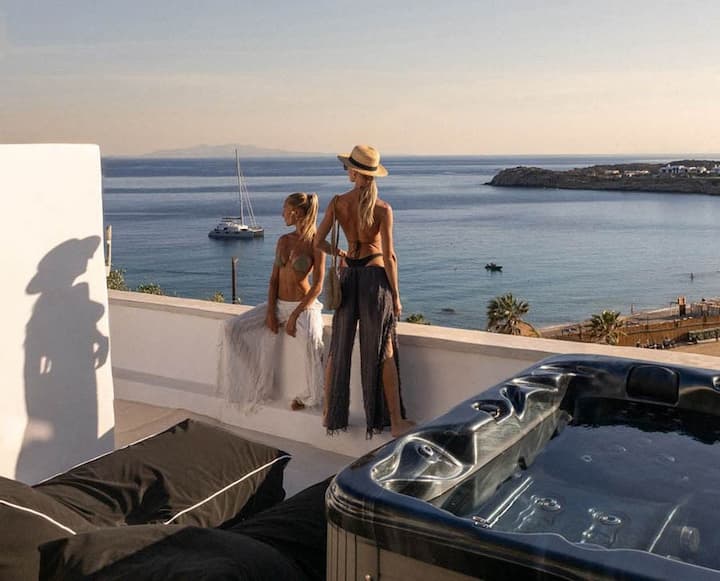 2 Bedroom Design Superior Apartment With Jacuzzi - Mykonos