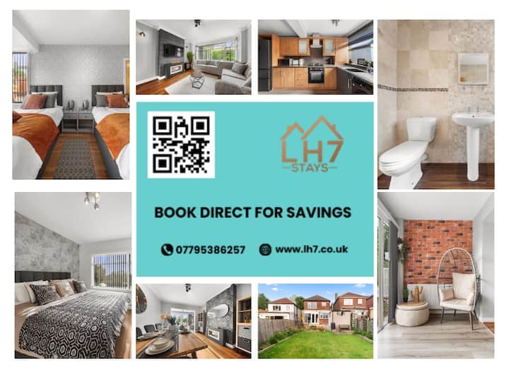 Weekly Deal |10% Off | Wifi | Parking | Sleeps 5 - Leeds