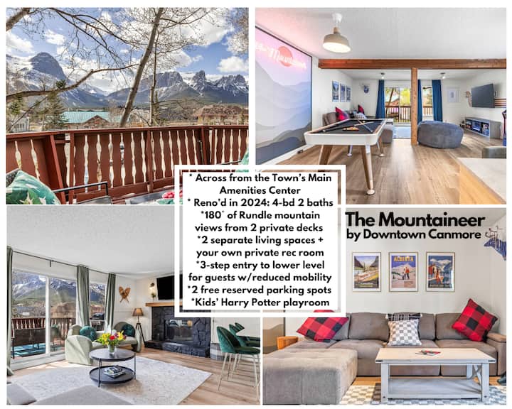 4br 2000sqft Gem By Dt, Epic Views & Private Decks - Canmore