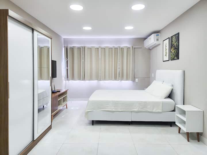 Centro-casal-cama Queen-lindo Apt. Green Flower - Rio de Janeiro