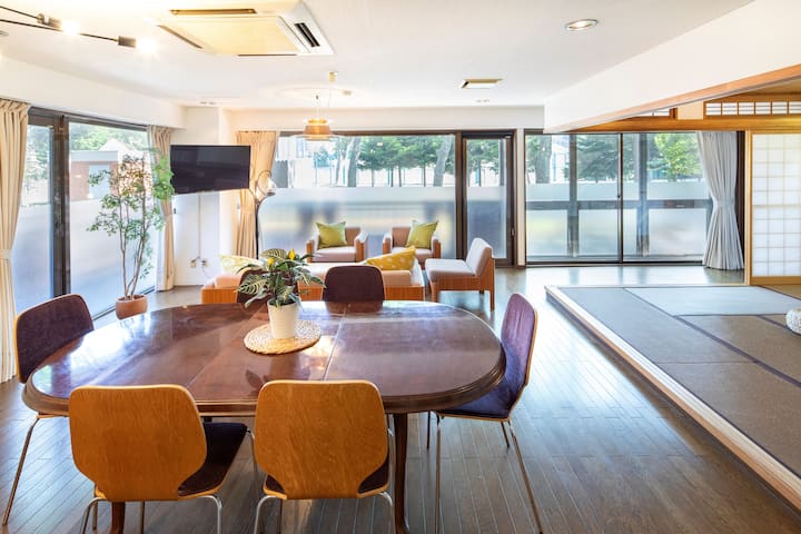 Family-friendly Parkside Apt Sapporo | Subway 350m - 北廣島市