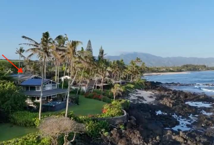 Private Ocean Front Family Compound, Huge Yard - Haleiwa, HI