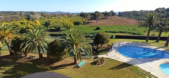 T2 Climatisé Dans Parc 3.5 Ha
2 éToiles Vue Mer - Plage de Pampelonne