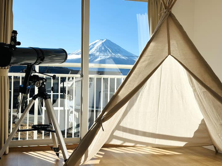 81 Guest House -杏葵- 10名宿泊可!送迎あり!富士山絶景あり!長期宿泊割引実施中! - 笛吹市