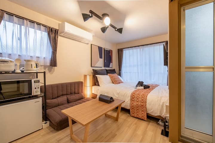 Asakusa.ueno/9 Min Sta./cozy Room/free Wifi#203 - Ueno