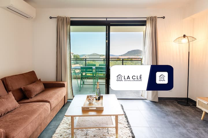 La Clé :T3, Vue Mer, Clim,terrasse à Porto-vecchio - Porto-Vecchio