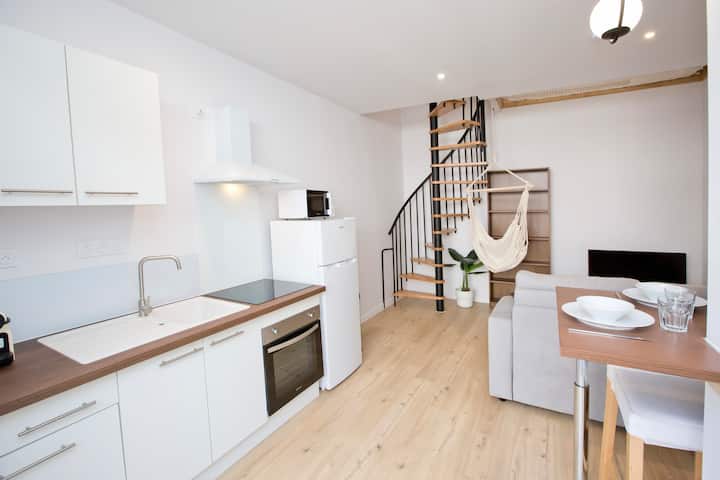 Montsejour - Cosy Appart, Filet/fauteuil Suspendu - Tarbes