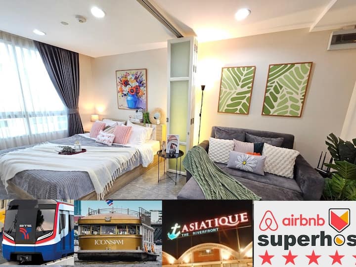 A19 Center 2beds Bts 8min Pier Asiatique Icon Siam - Phra Pradaeng