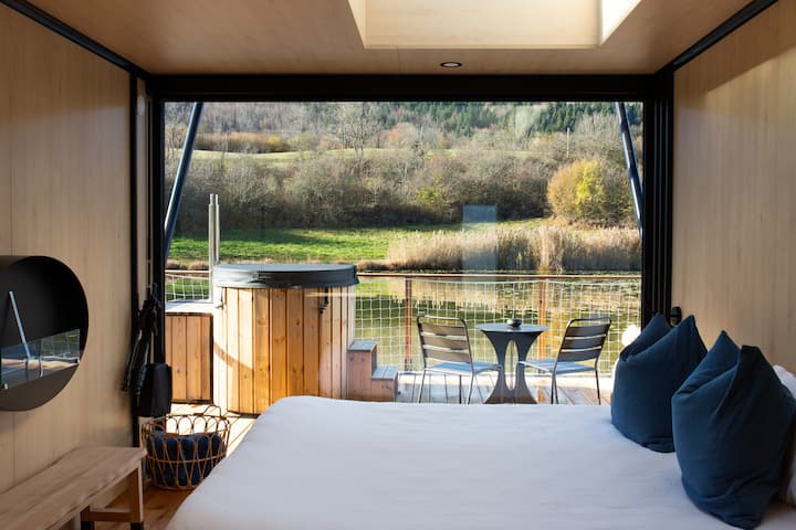 Ecolodge Sur L'eau Avec Spa Privatif - Chaley