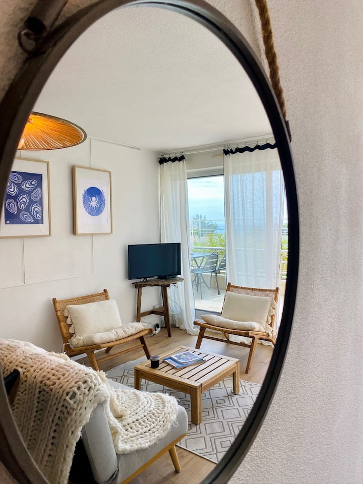 "Azur" T3 Vue Mer, Parking, Clim, Terrasse, Wifi ! - Sète