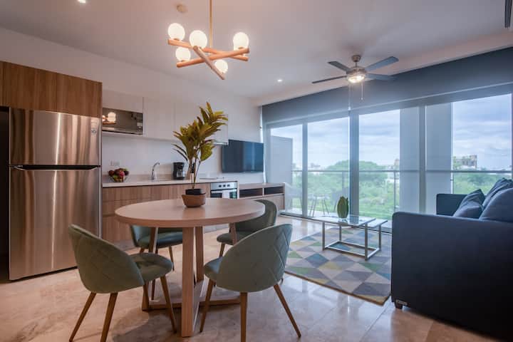 Ipana - Cute Condo W/ City Views & 4 Pools Rooftop - Playa del Carmen