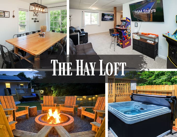 The Hay Loft: Spa • Game Room • Office • Fire Pit - Des Moines, IA