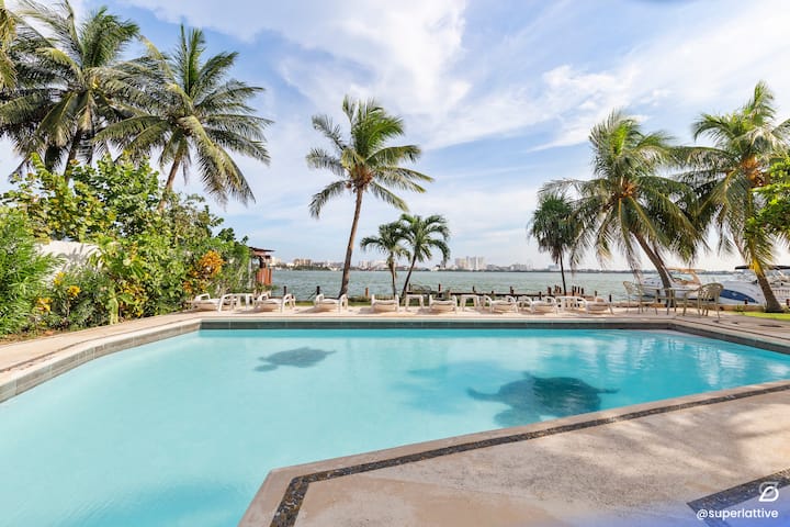 Increíble Vista Laguna En Zona Hotelera 2bd - Cancún